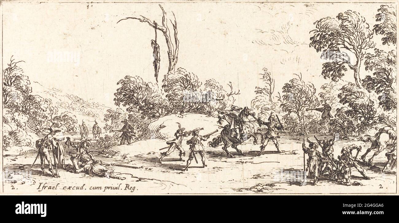 Attacking Travelers on the Highway, c. 1633 Stock Photo - Alamy