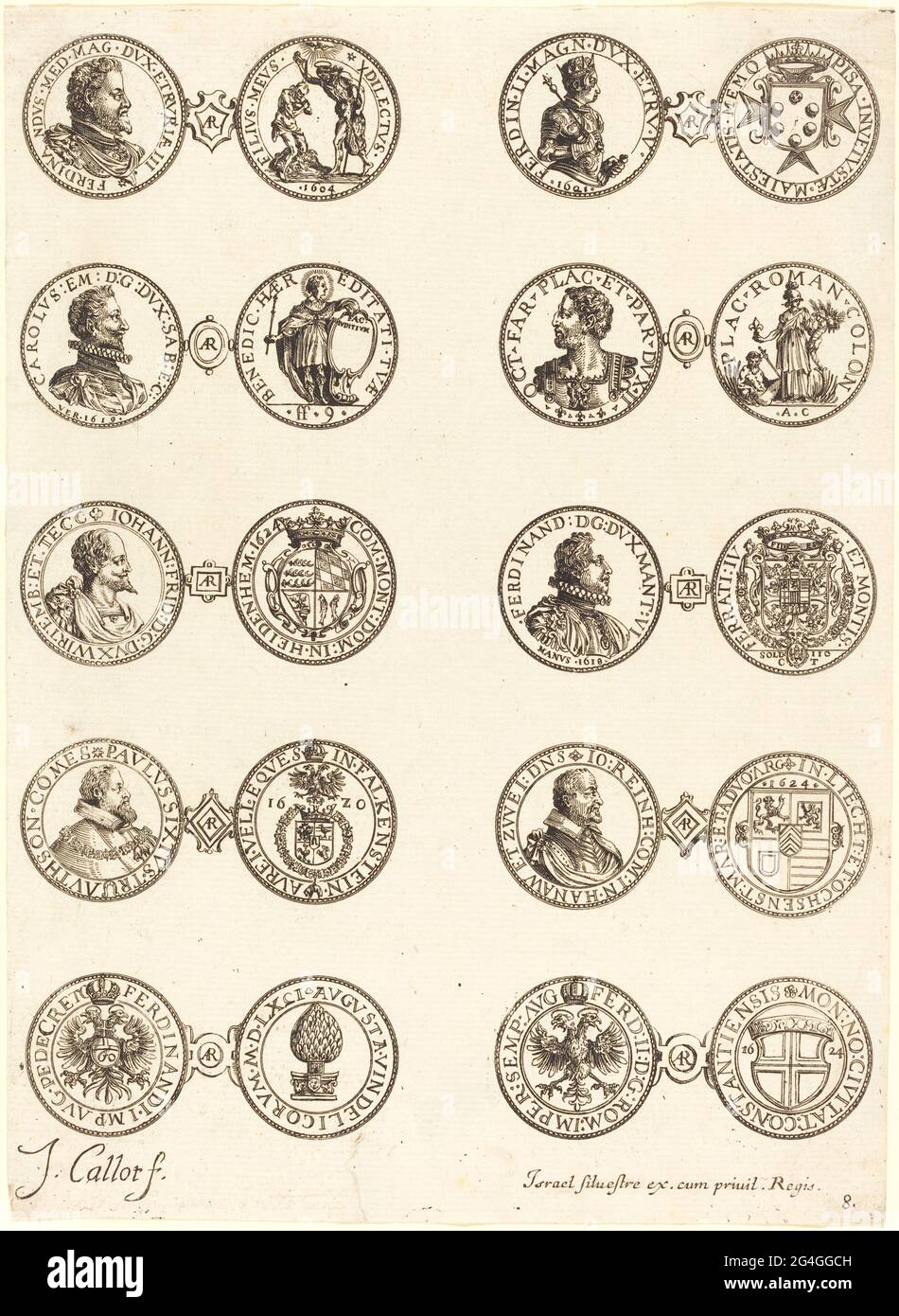 Coins [plate 8] Stock Photo - Alamy