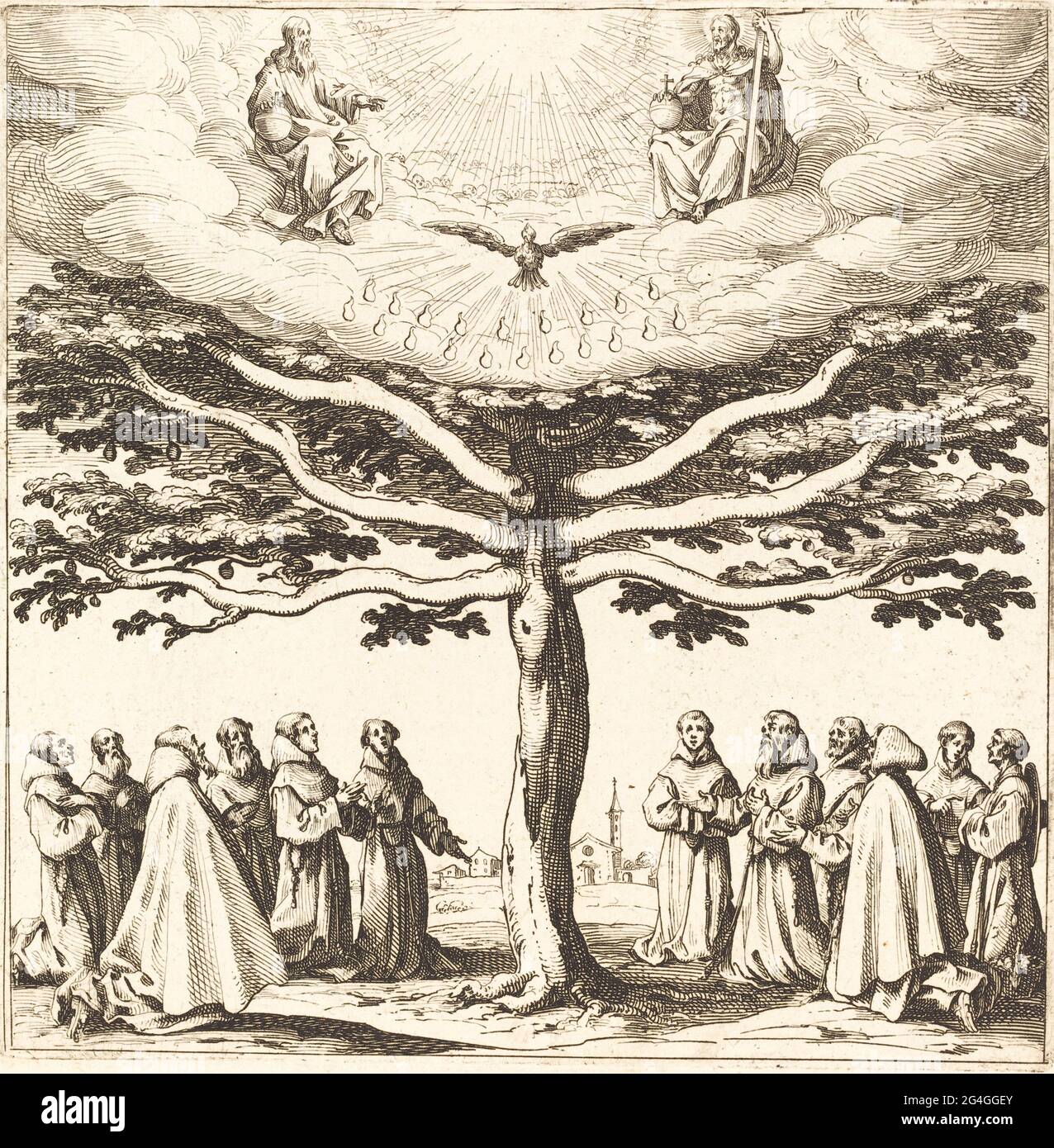 The Holy Trinity in the Tree of Life, Adored by Franciscans, in or ...