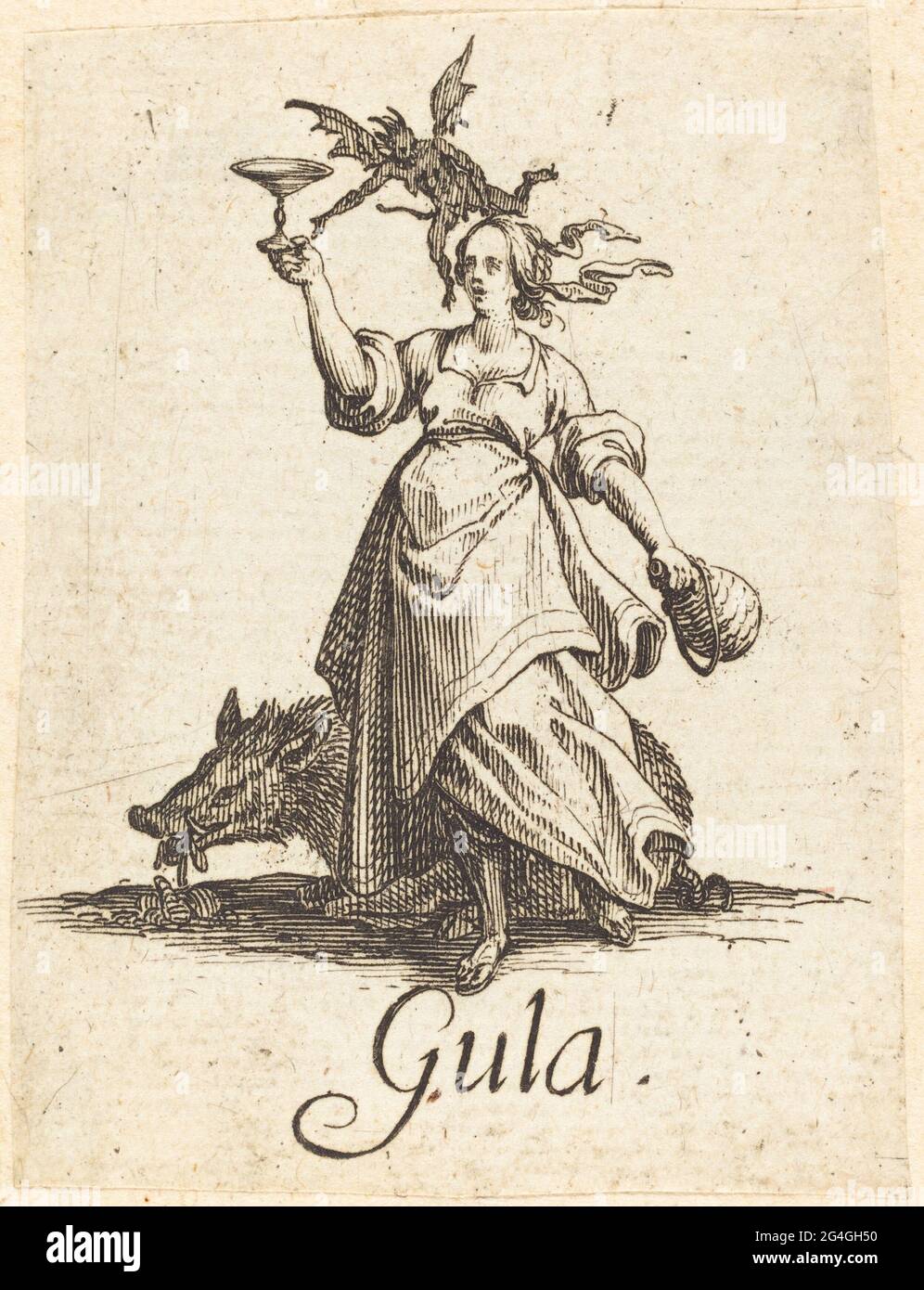 Gluttony engraving hi-res stock photography and images - Alamy