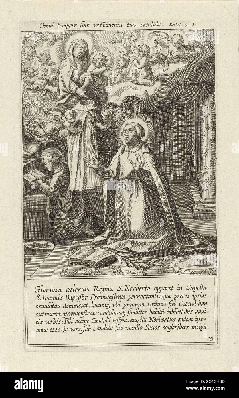 . During prayer, the Saint Norbertus gets a vision of the Virgin Mary ...