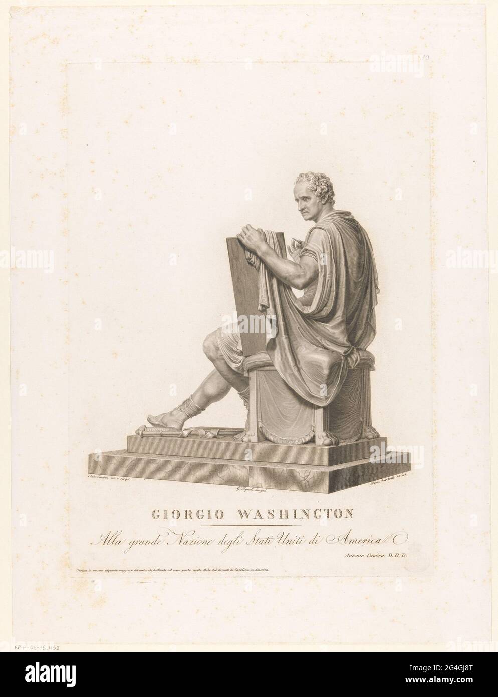 Statue of George Washington; Giorgio Washington; Sculptures by Antonio ...