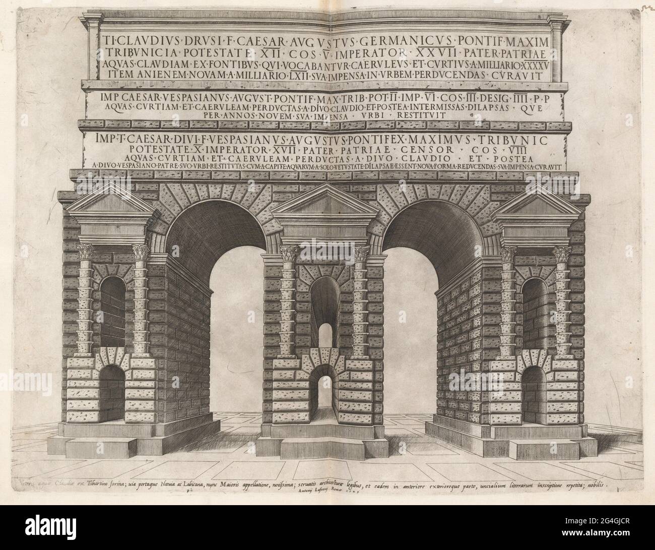 The claudian aqueduct hi-res stock photography and images - Alamy