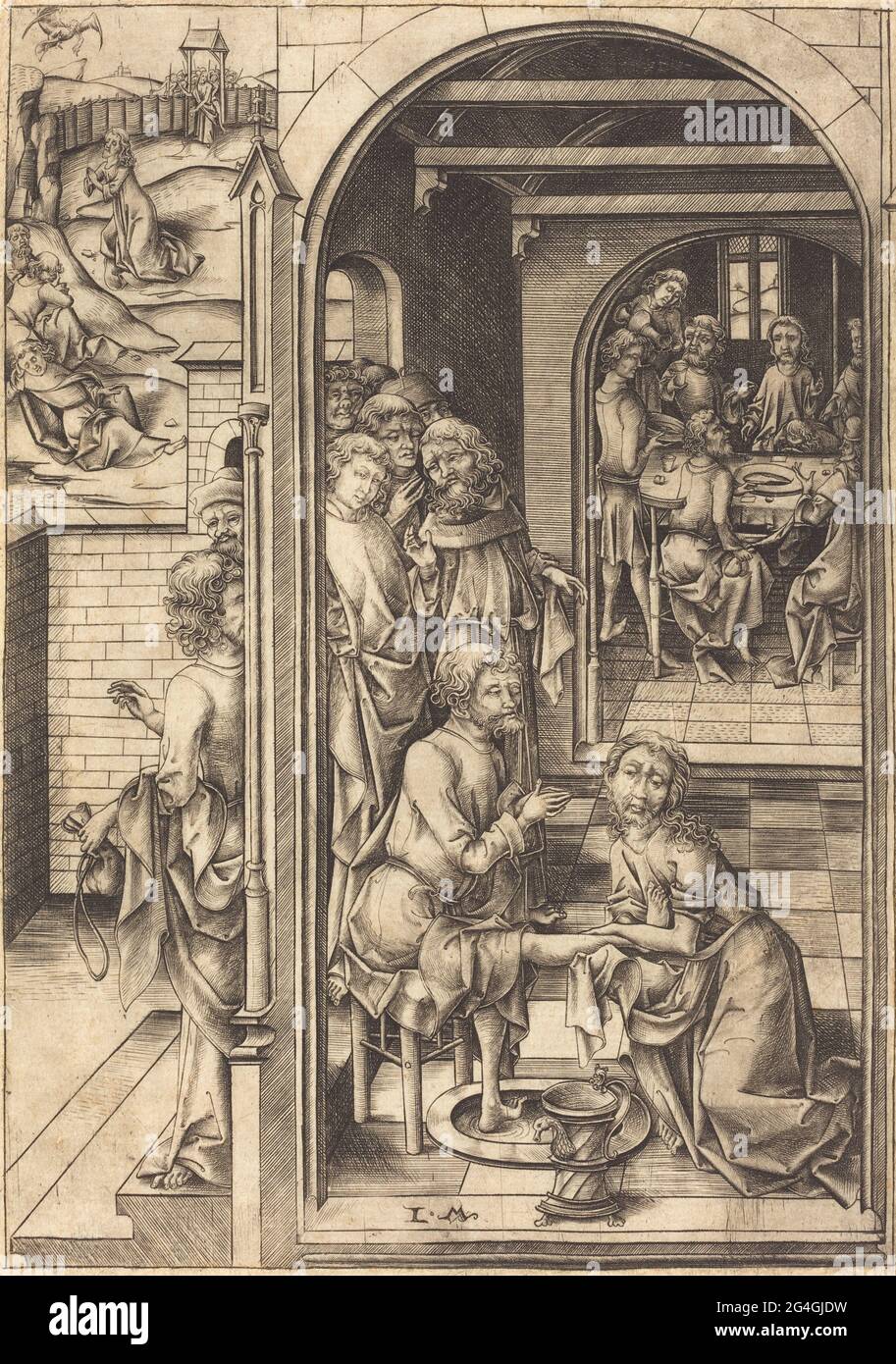 Christ washing the feet of the apostles hi-res stock photography and ...