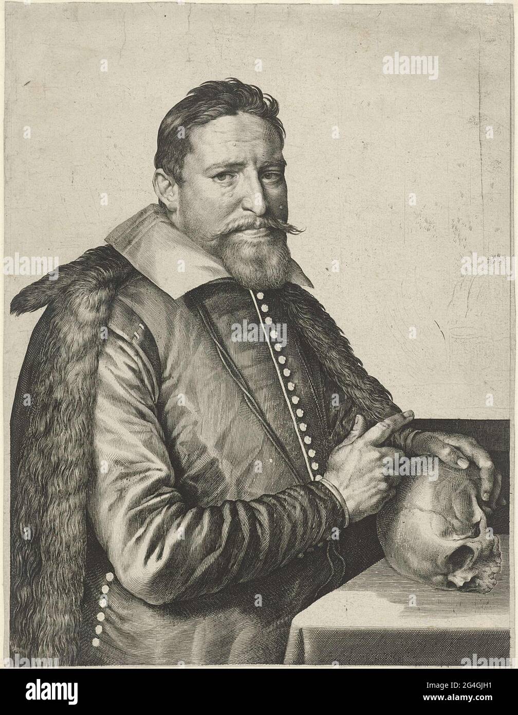 . Portrait of Jan Neyen, Minderbroeder and negotiator with the states ...