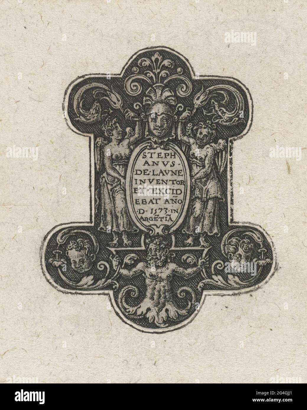 . From series of 7 sheets with ornaments in the shape of a lotharing ...