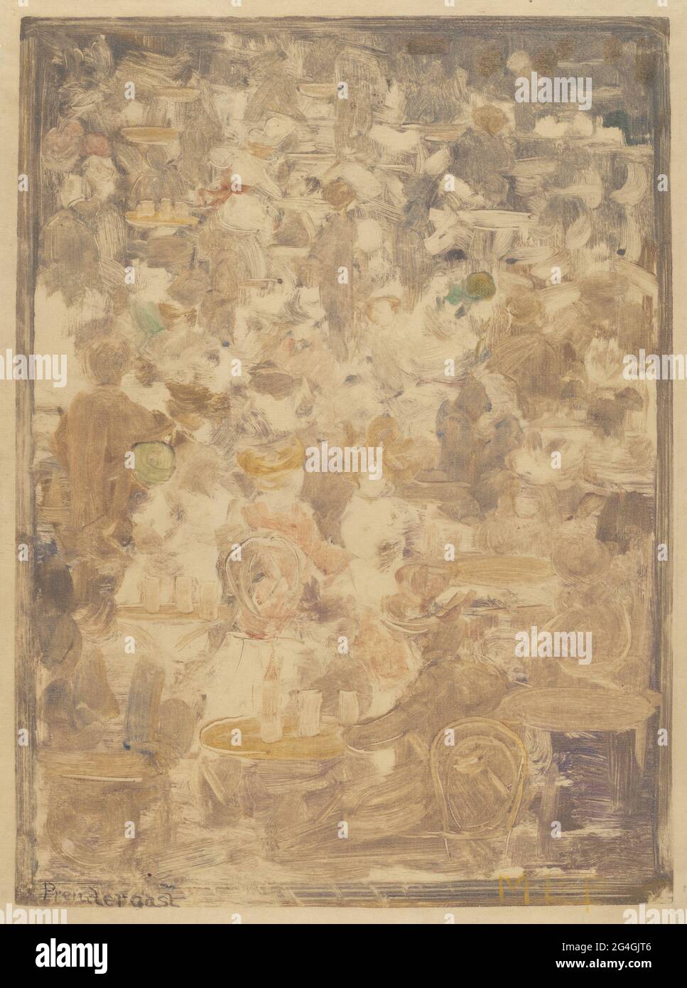 Outdoor Cafe Scene, 1900/1905 Stock Photo - Alamy