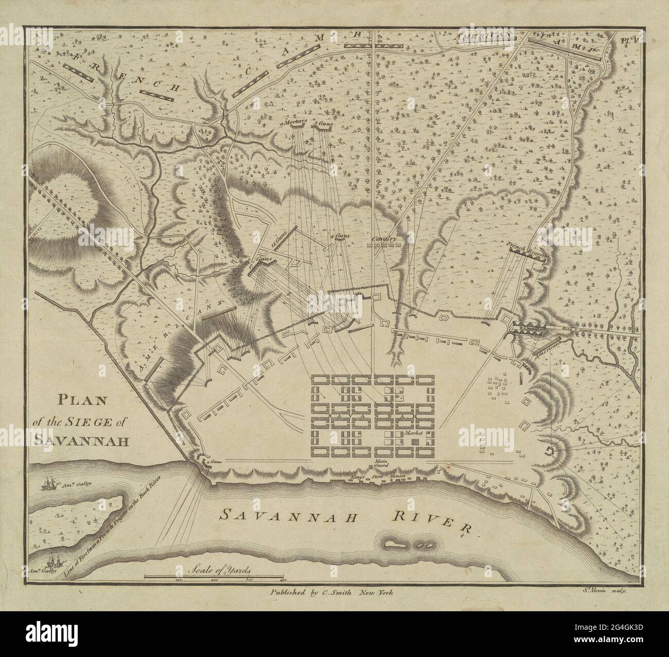 Revolutionary war map 1783 hi-res stock photography and images - Alamy