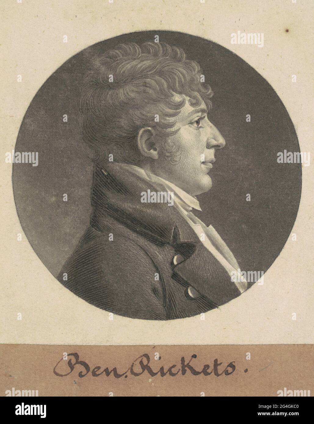 Benjamin Ricketts, 1805 Stock Photo - Alamy