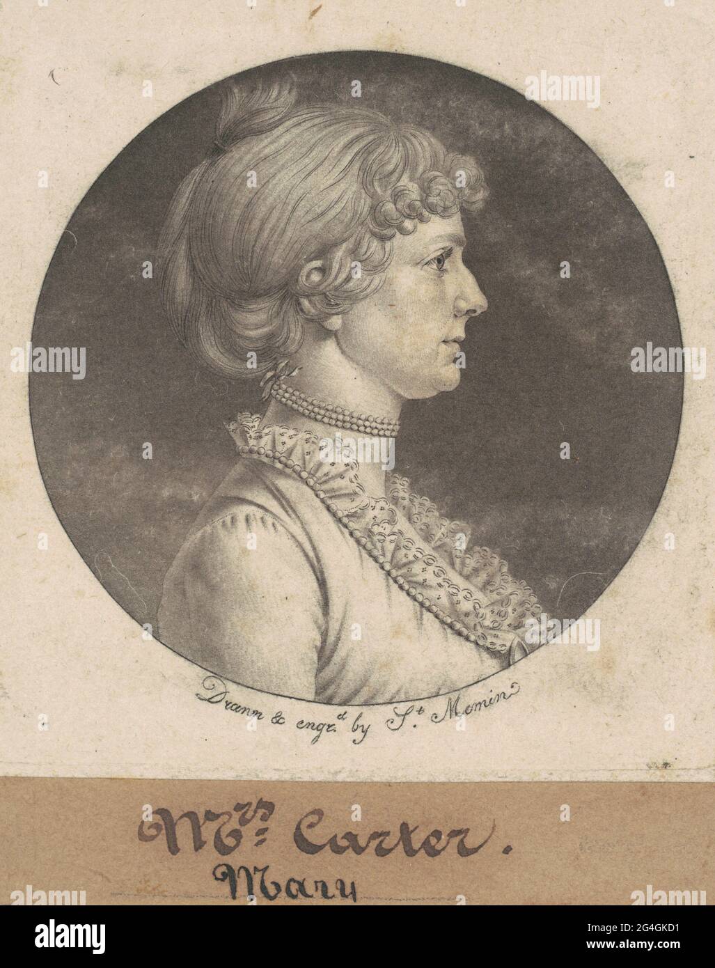 Mary Nelson Carter, 1801 Stock Photo - Alamy