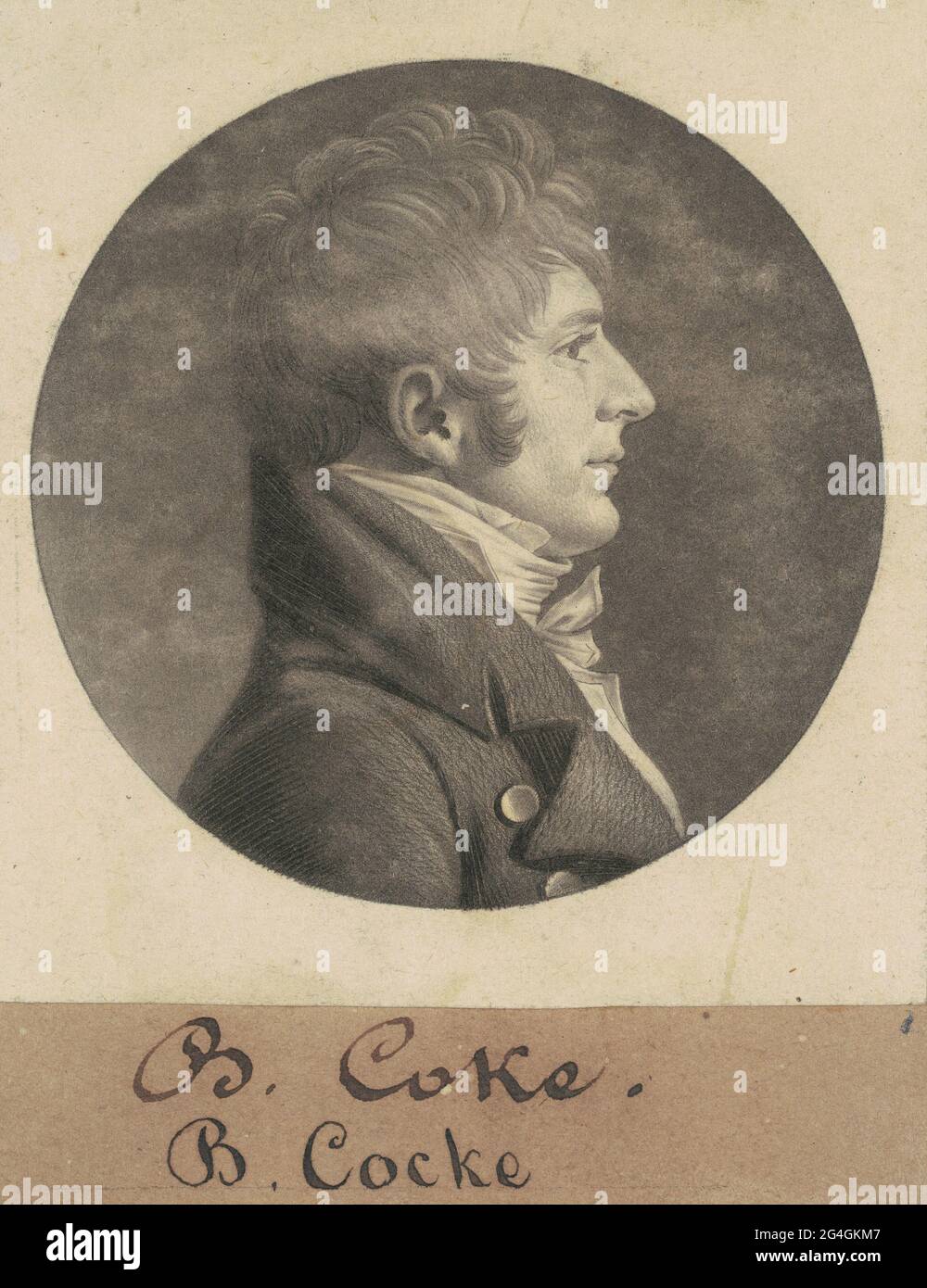 Benjamin Cocke, 1805 Stock Photo - Alamy