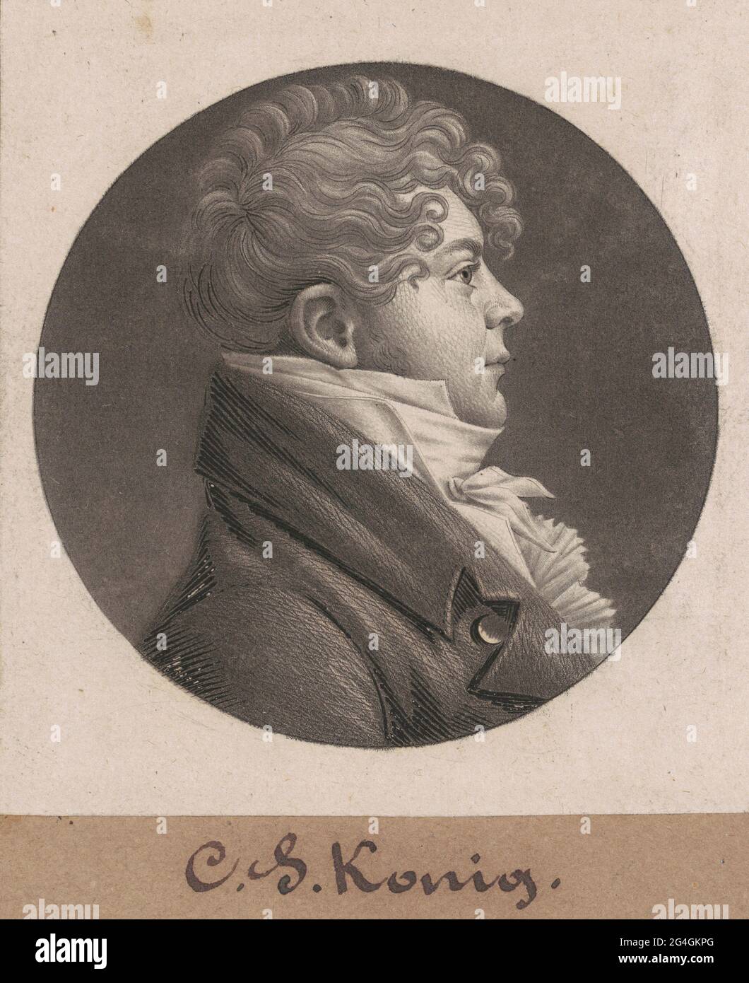 Christian Simon Konig, 1804 Stock Photo - Alamy