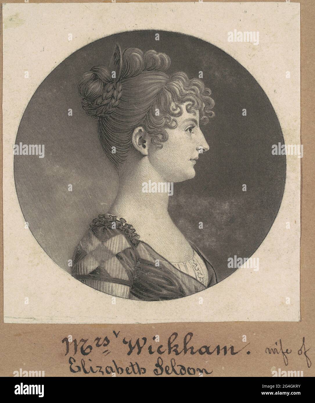 Elizabeth Selden McClurg Wickham, 1808 Stock Photo - Alamy
