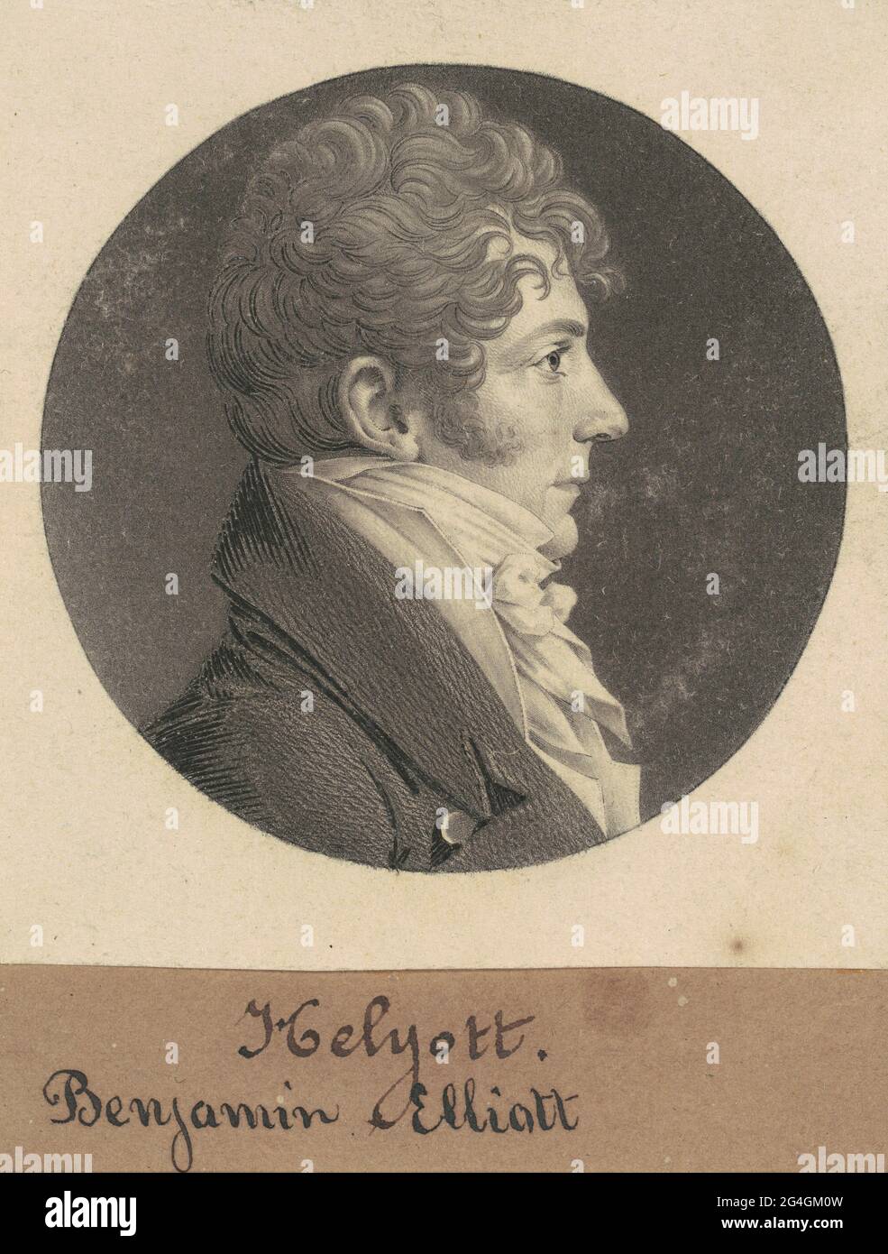 Benjamin Elliott, 1809 Stock Photo - Alamy