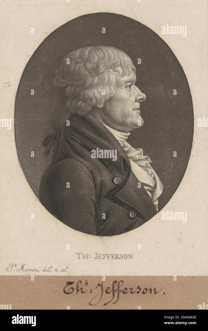 Thomas jefferson profile portrait hi-res stock photography and images ...