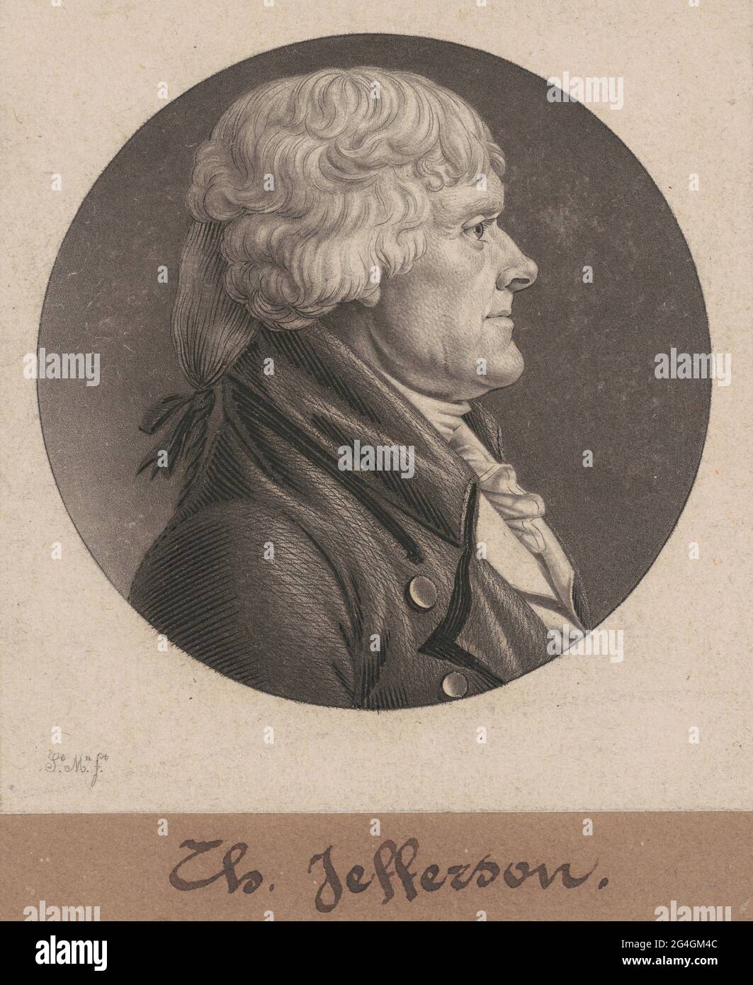 Thomas jefferson profile portrait hi-res stock photography and images ...