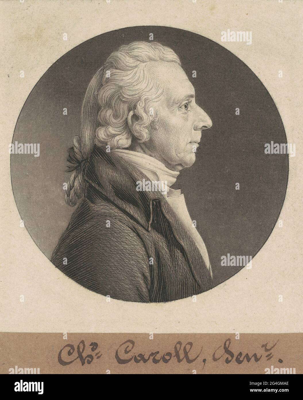Charles Carroll, 1804 Stock Photo - Alamy
