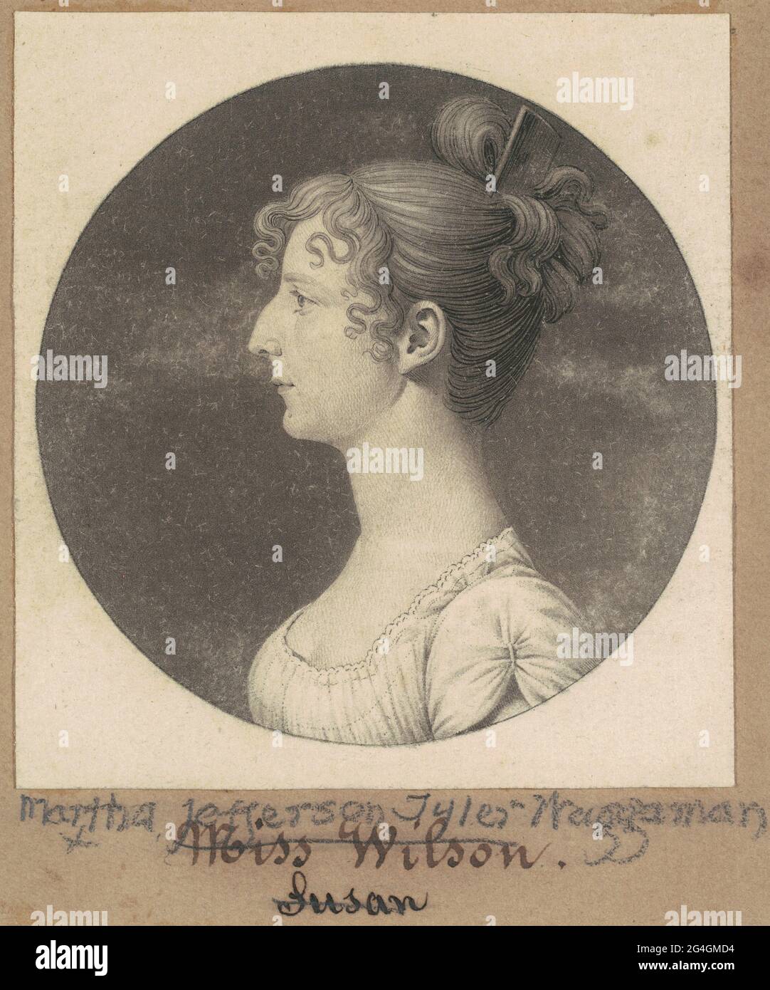 Martha Jefferson Tyler Waggaman, 1808 Stock Photo - Alamy