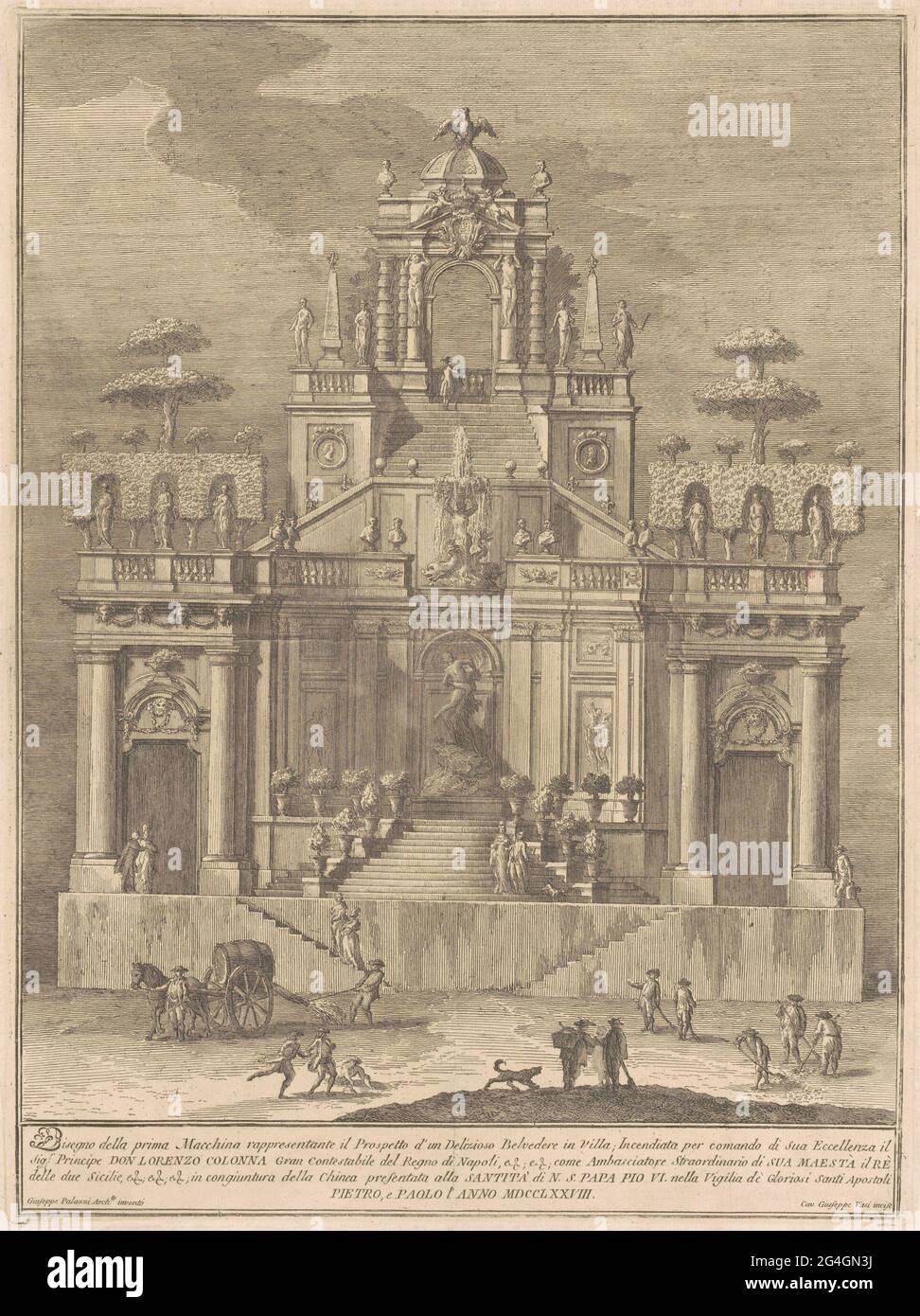 The Prima Macchina for the Chinea of 1778: A Countryside Belevedere ...