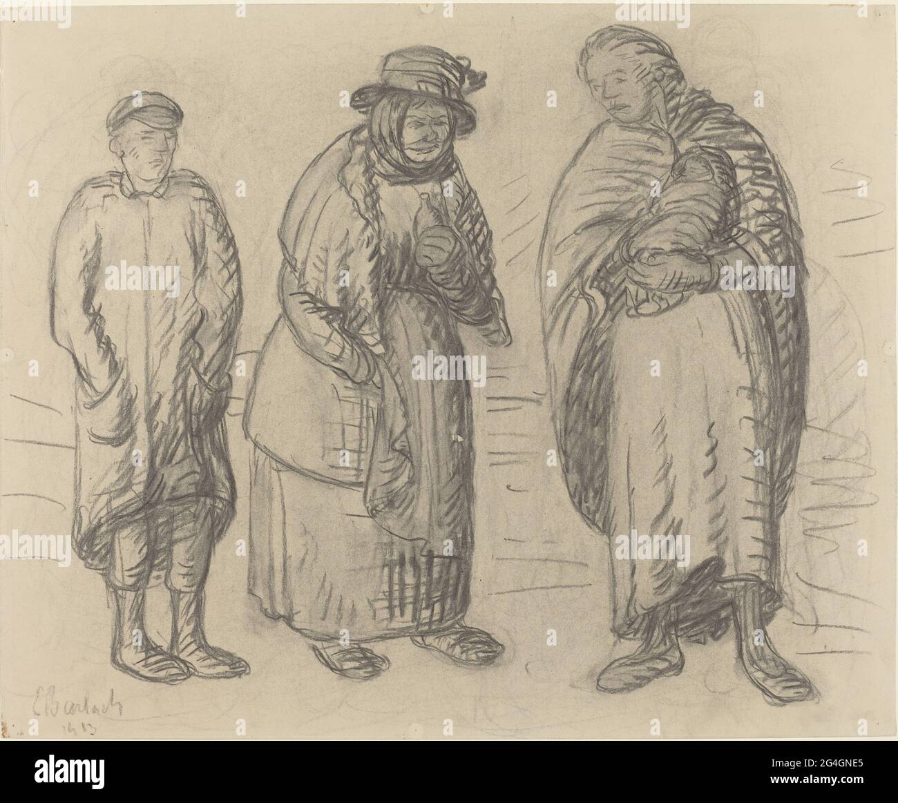Three Figures, 1913 Stock Photo - Alamy