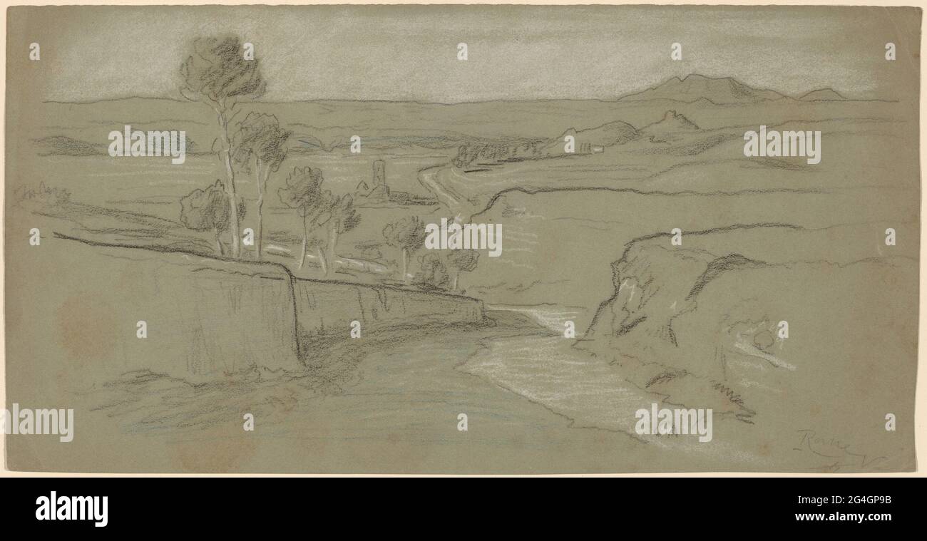 Roman Landscape, c. 1900 Stock Photo - Alamy