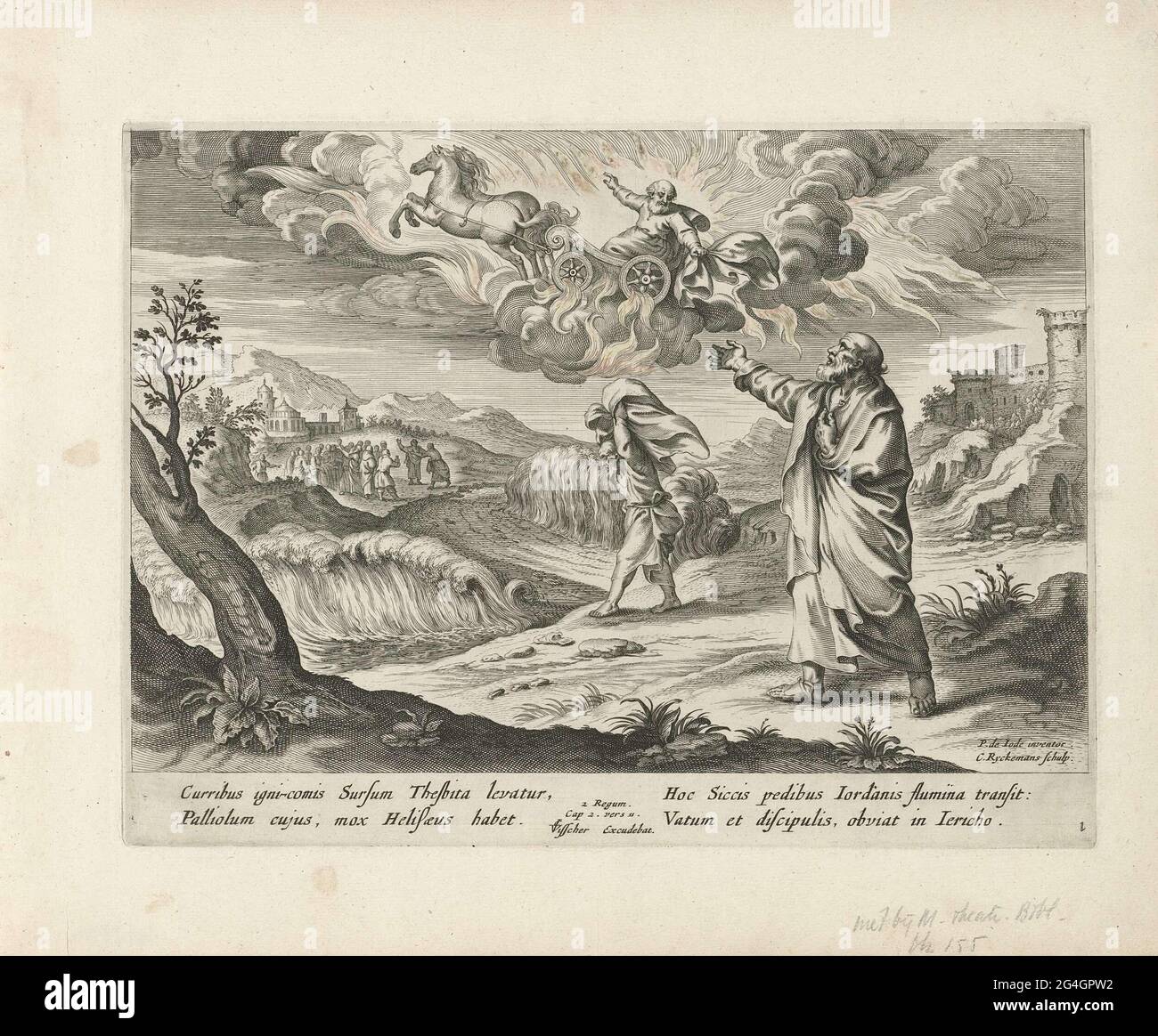 . The prophet Elisa receives the mantle of Elijah who drives to heaven ...