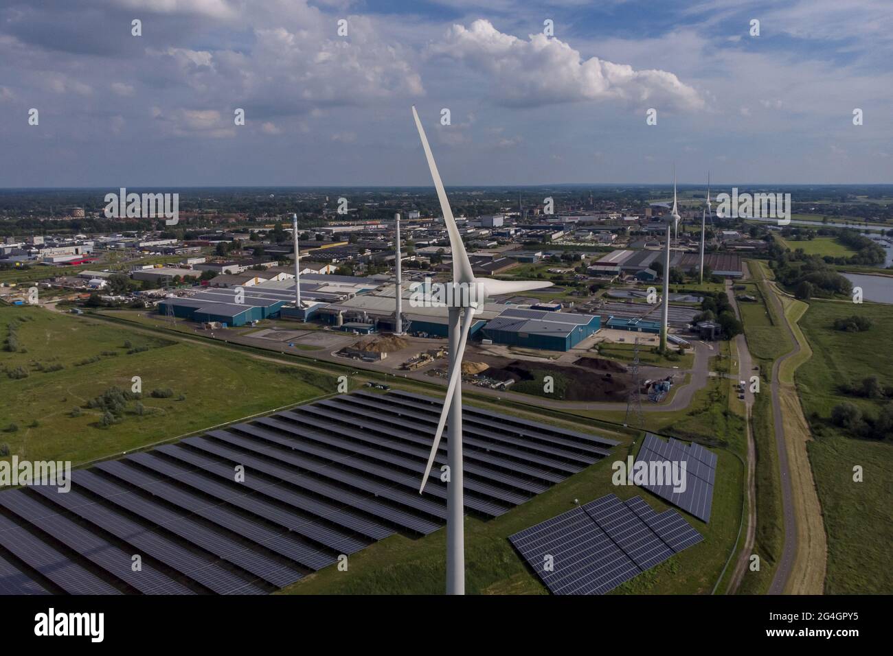 Renewable circular economy energy industry concept Stock Photo - Alamy