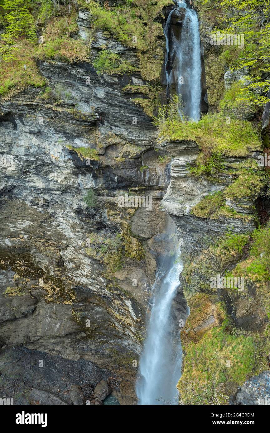 Reichenbach falls in meiringen in the bernese oberland hi-res stock ...