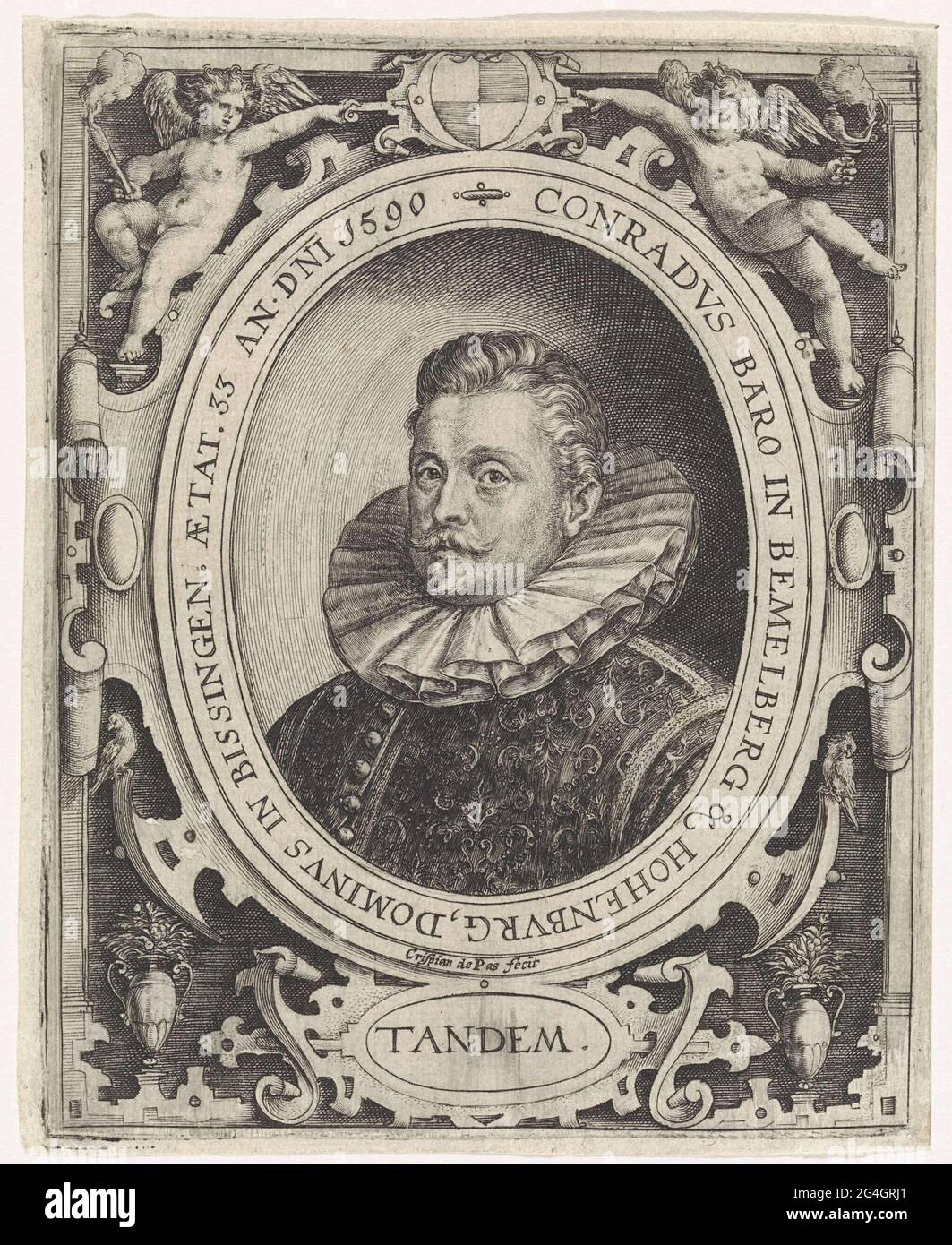 . Portrait of Conrad, Baron van Bemelberg, at the age of 33. In the ...
