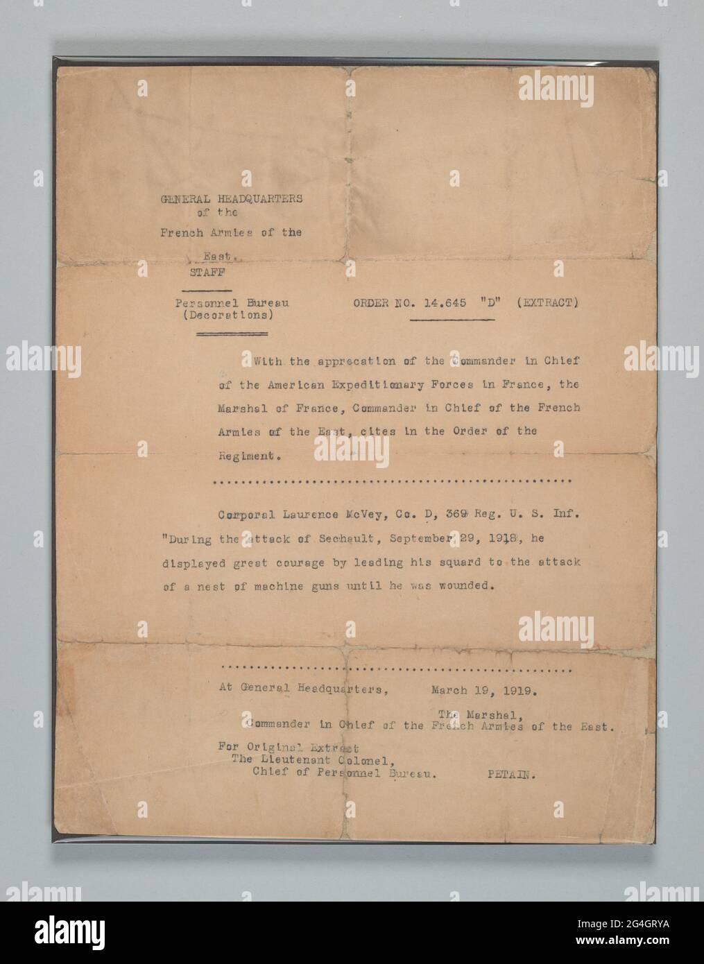 Letter of commendation hi-res stock photography and images - Alamy