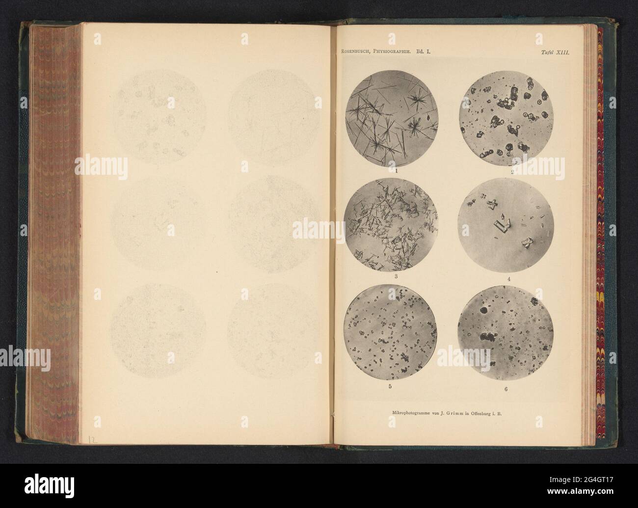 Six microscopic magnifications of minerals. Figure 1 is plaster crystal ...