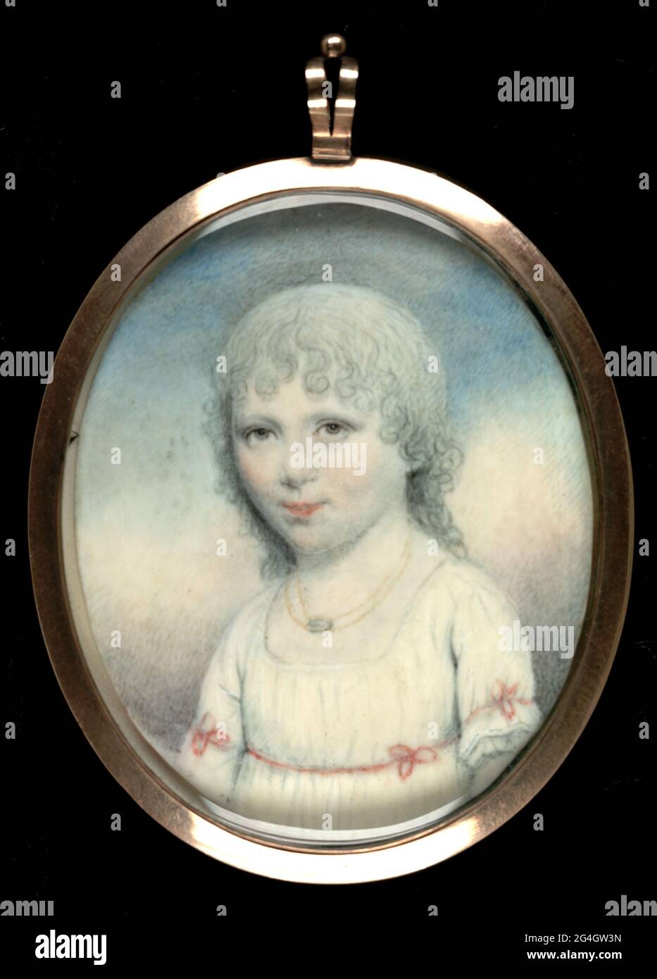 Portrait of a Child, ca. 1800. [Miss Borrie] Stock Photo - Alamy