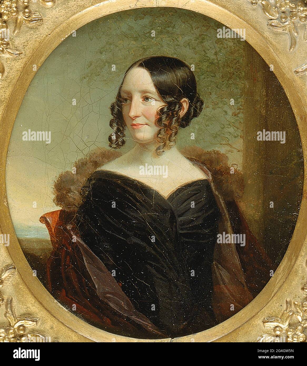 Portrait of a New York Lady, ca. 1840 Stock Photo - Alamy