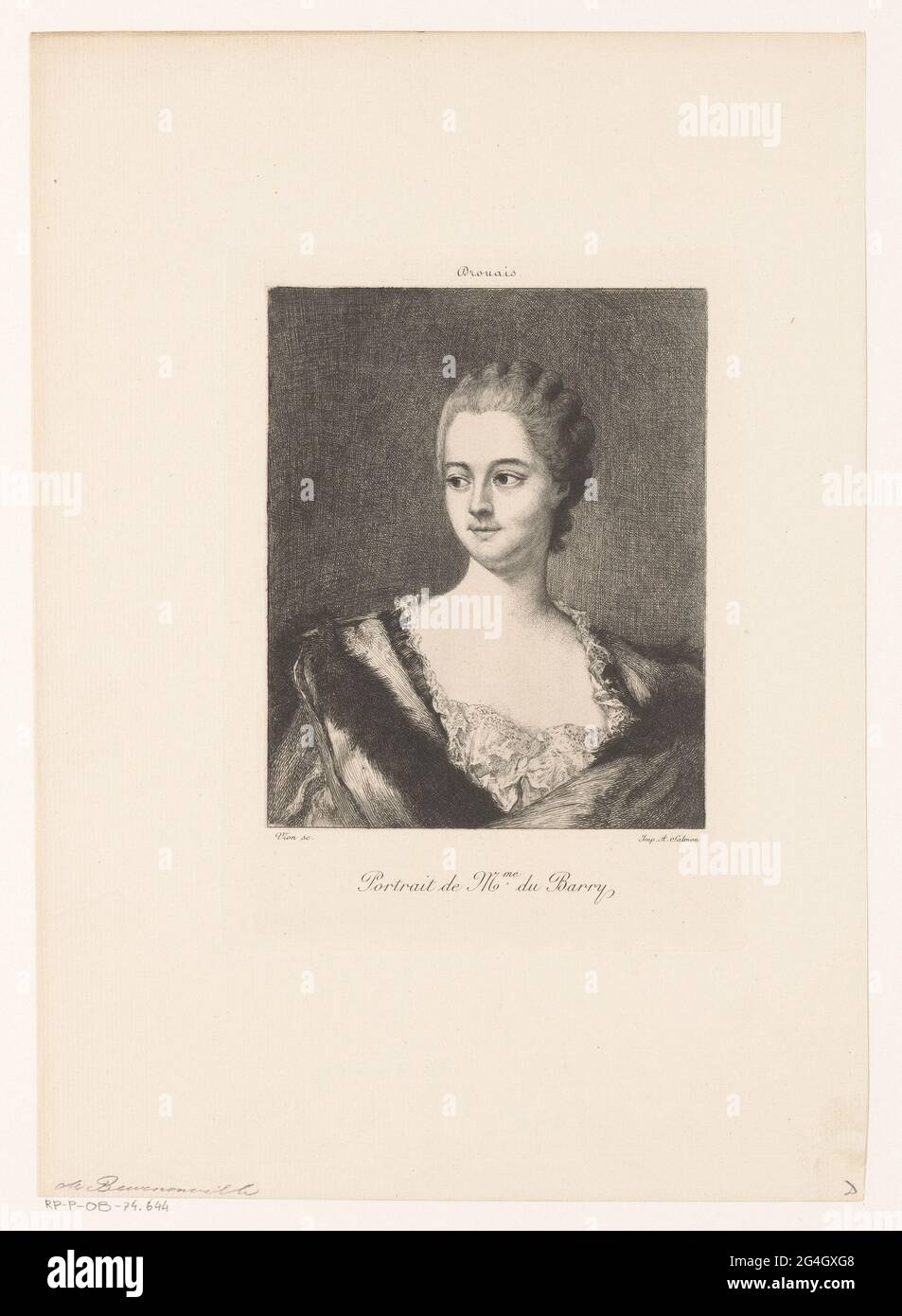 Portrait of Madame du Barry; Portrait of Mrs. Barry Stock Photo - Alamy