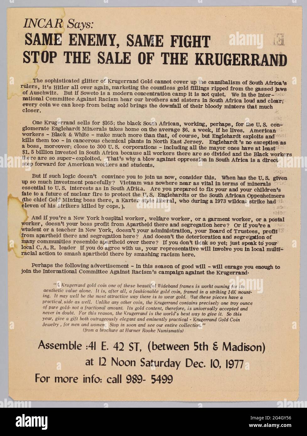 1970s protest america hi-res stock photography and images - Alamy