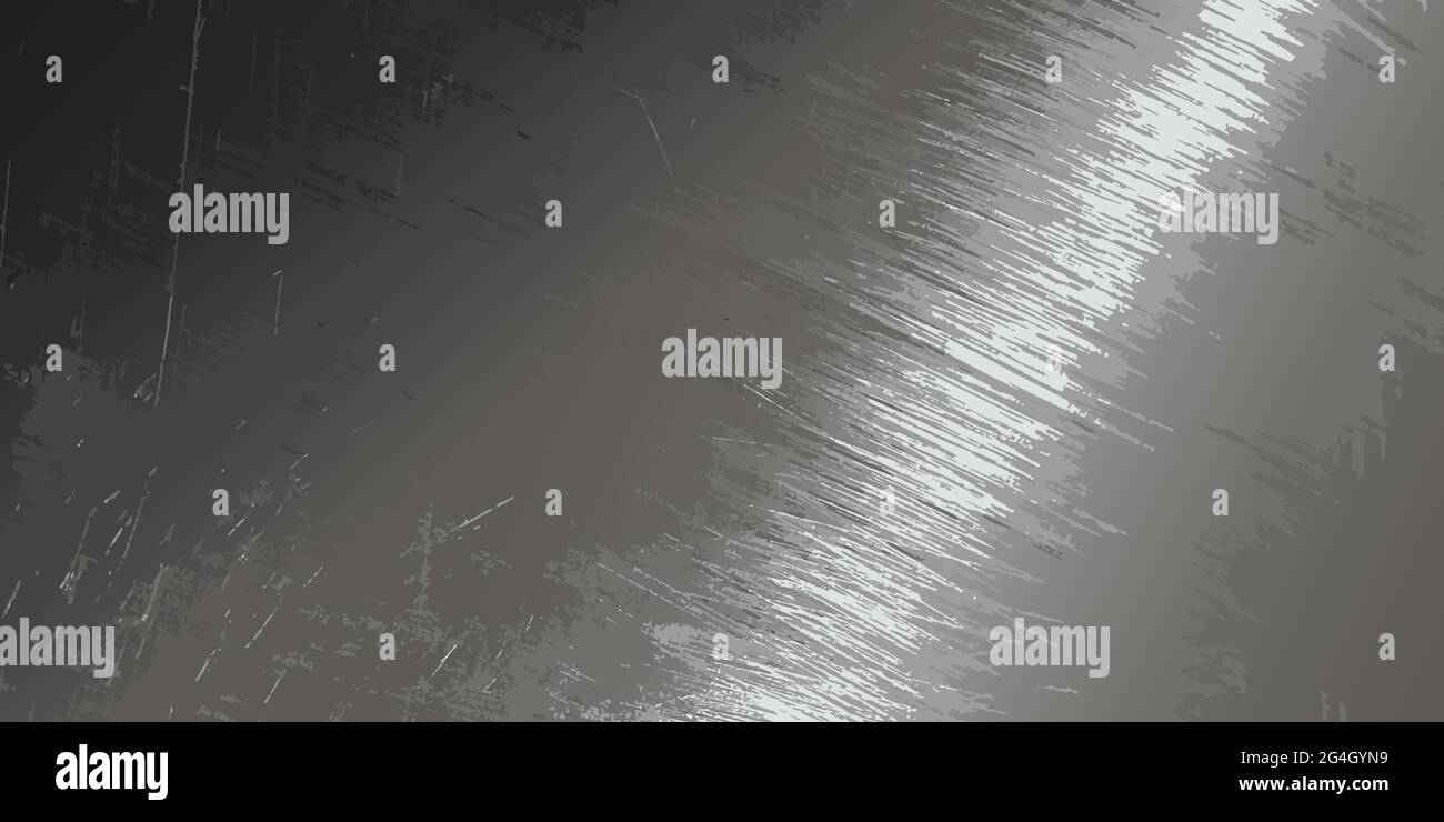 Scratched metal surface. Vintage metal scratch effect. Vector ...