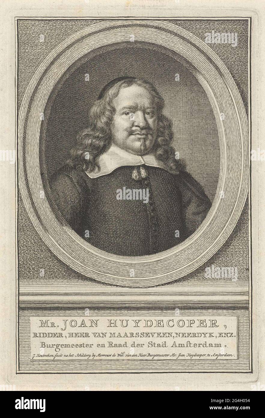 . Portrait of knight Joan Huydecoper II, Mr. Van Maarseveen and ...
