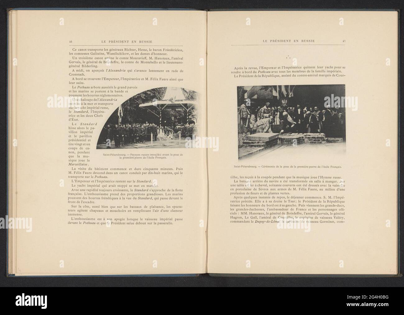 Laying the first stone of a French reception center in Sint-Petersburg ...