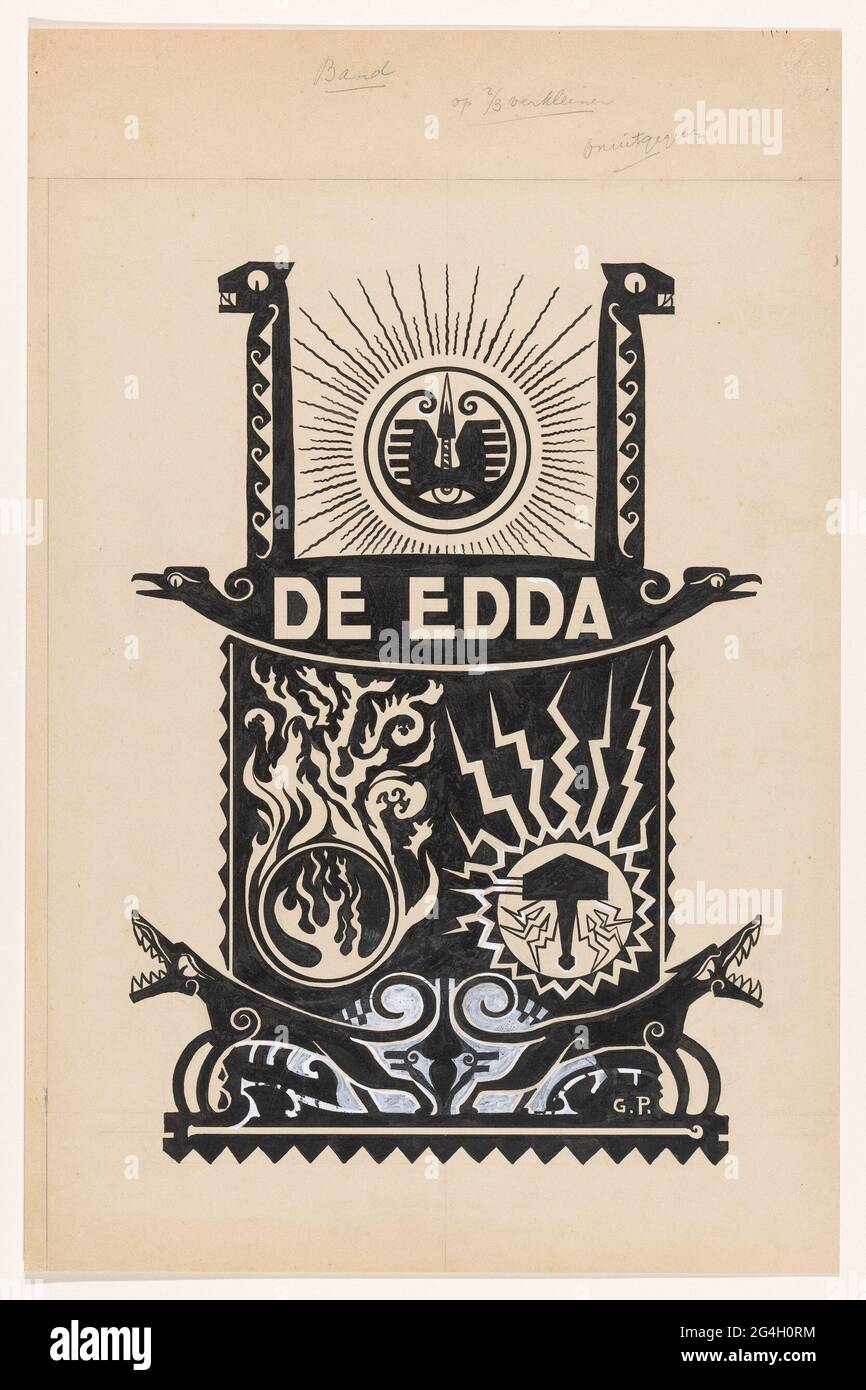 Design book tape for a publication of 'De Edda' Stock Photo - Alamy