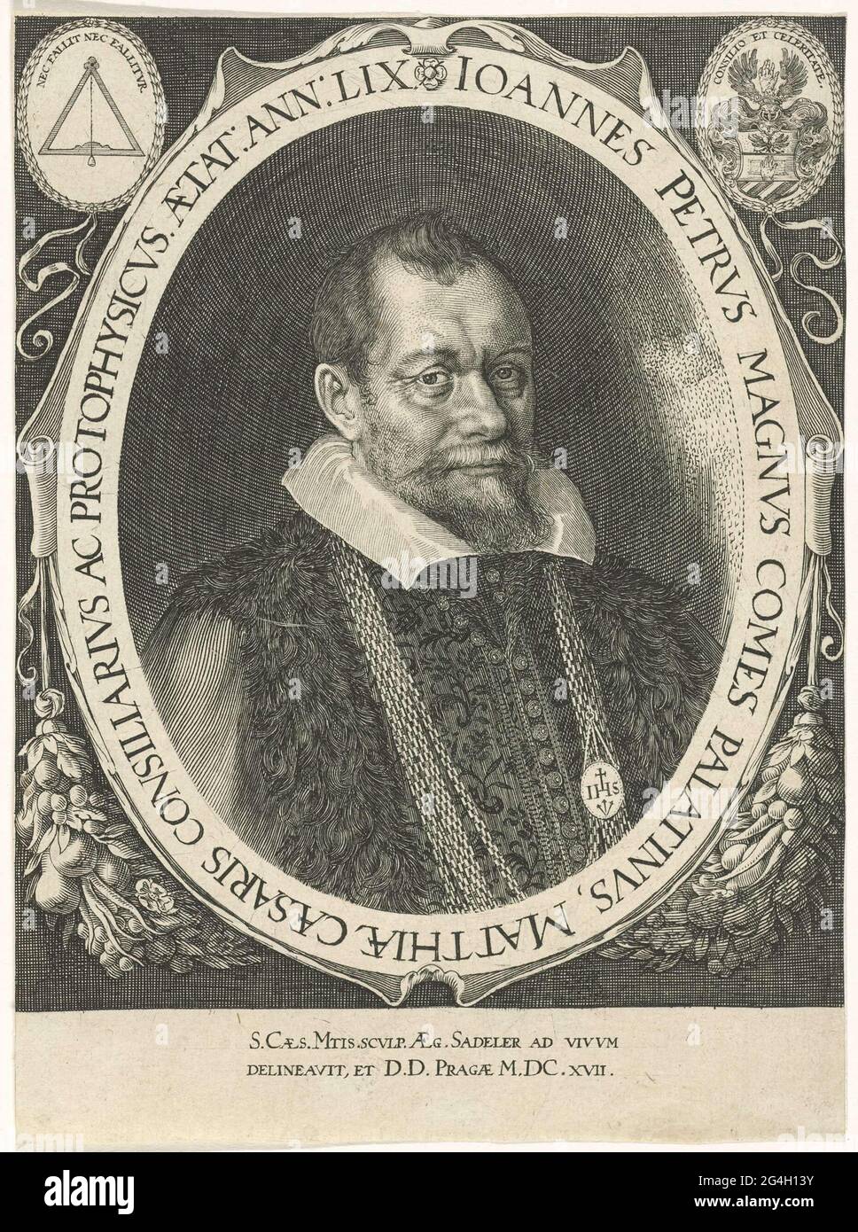. Palative Johan Petrus Magnus, counselor of Emperor Matthias. At the ...