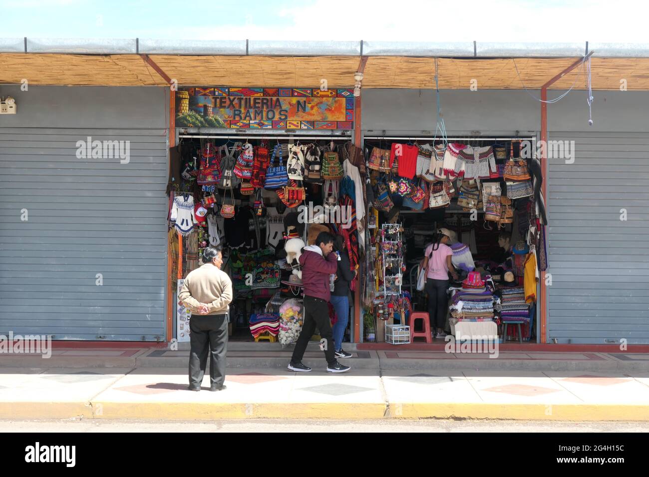 Shop in Cuzco Peru Stock Photo - Alamy