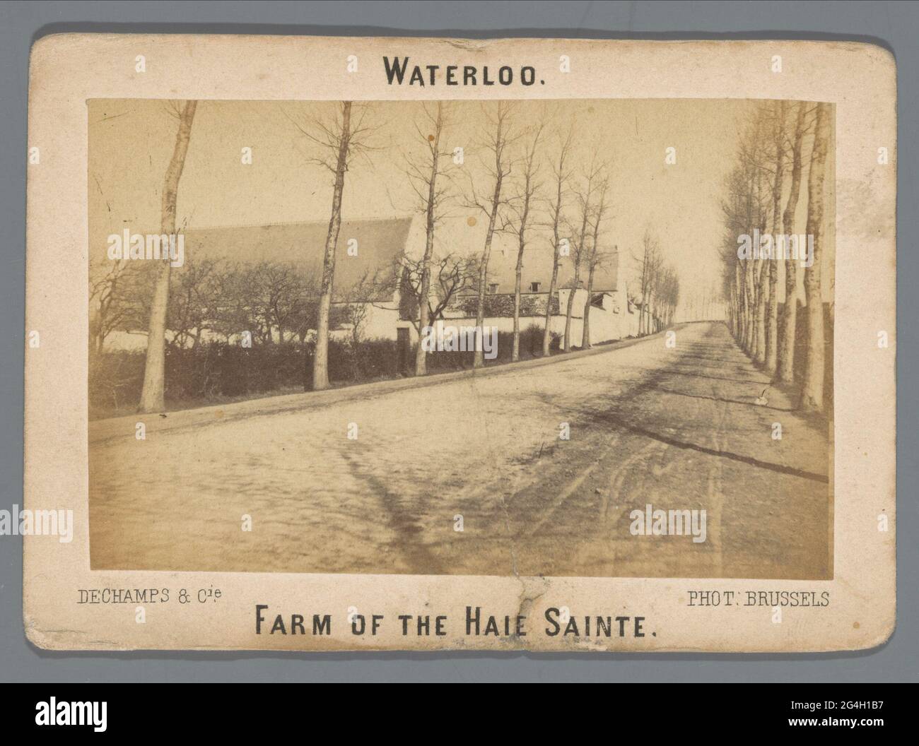 Waterloo, Farm of the Haie Sainte Stock Photo - Alamy