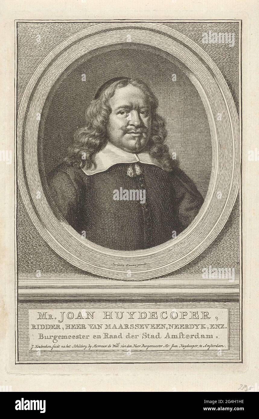 . Portrait of knight Joan Huydecoper II, Mr. Van Maarseveen and ...