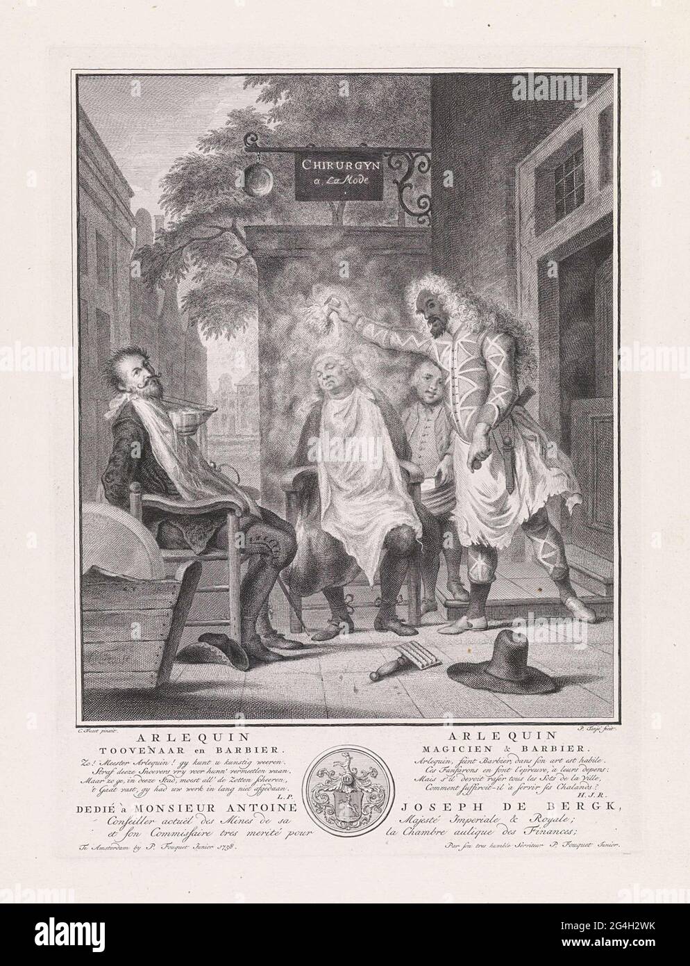 . BELLOARDO and CAPITANO are shaved hard-handed by the arlequin ...