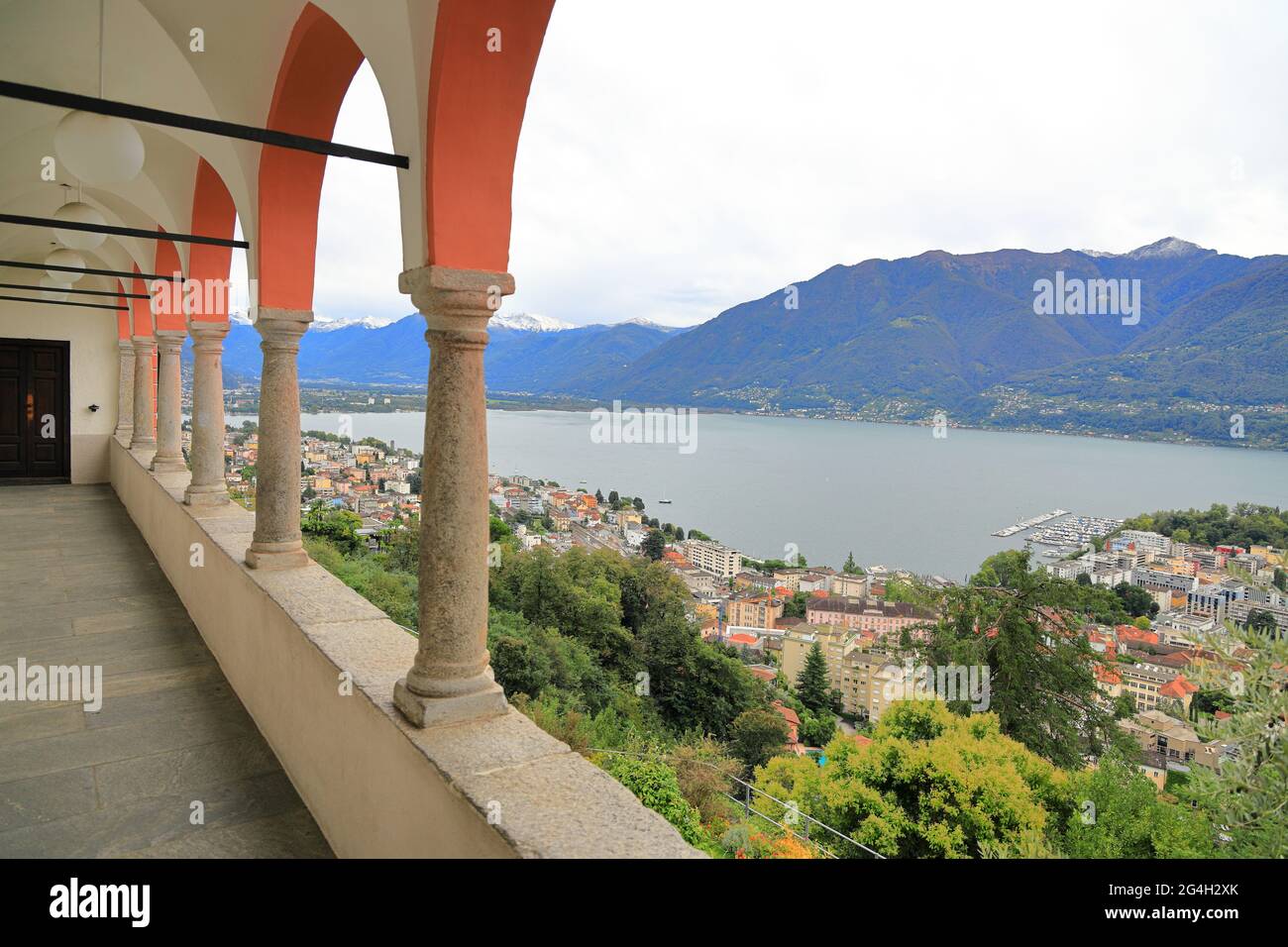 Locarno, located at the southern foot of the Swiss Alps. Switzerland ...
