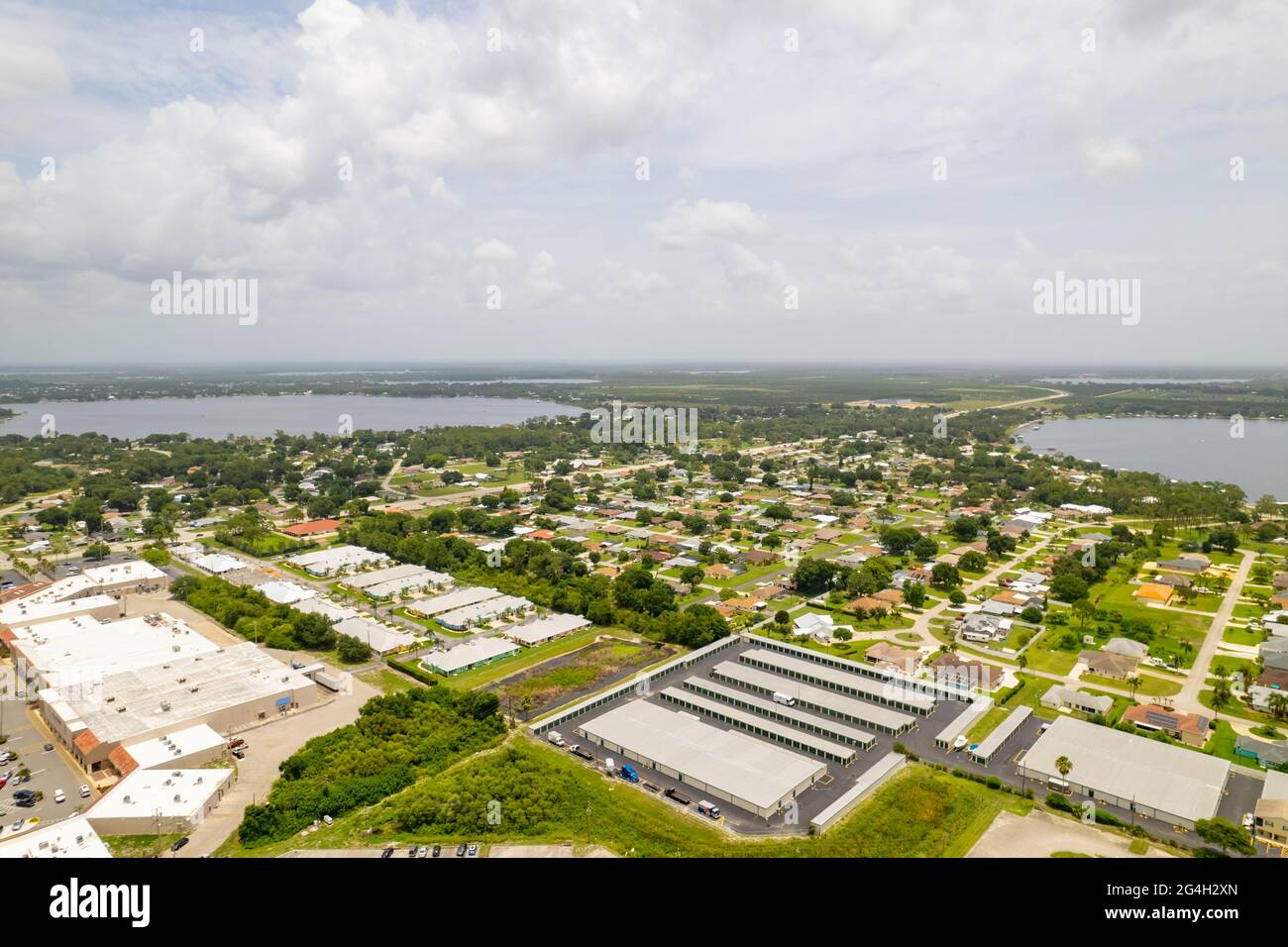 Aerial shot Sebring FL USA Stock Photo - Alamy