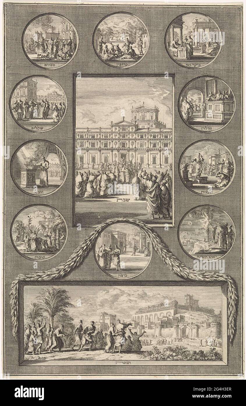 . Jews go to the temple for the Sabbath celebration. Around this ...