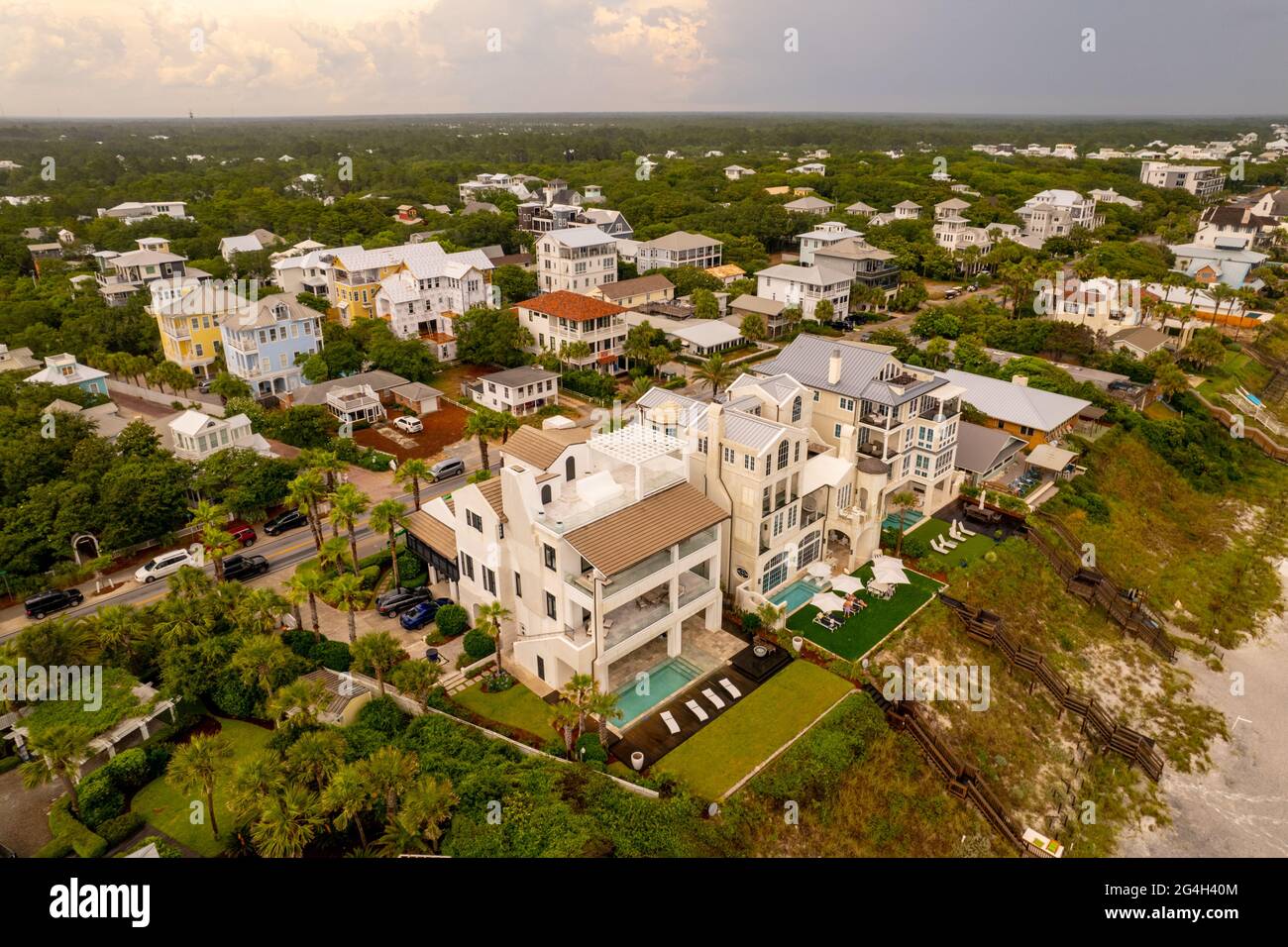 Aerial florida seaside architecture hi-res stock photography and images ...