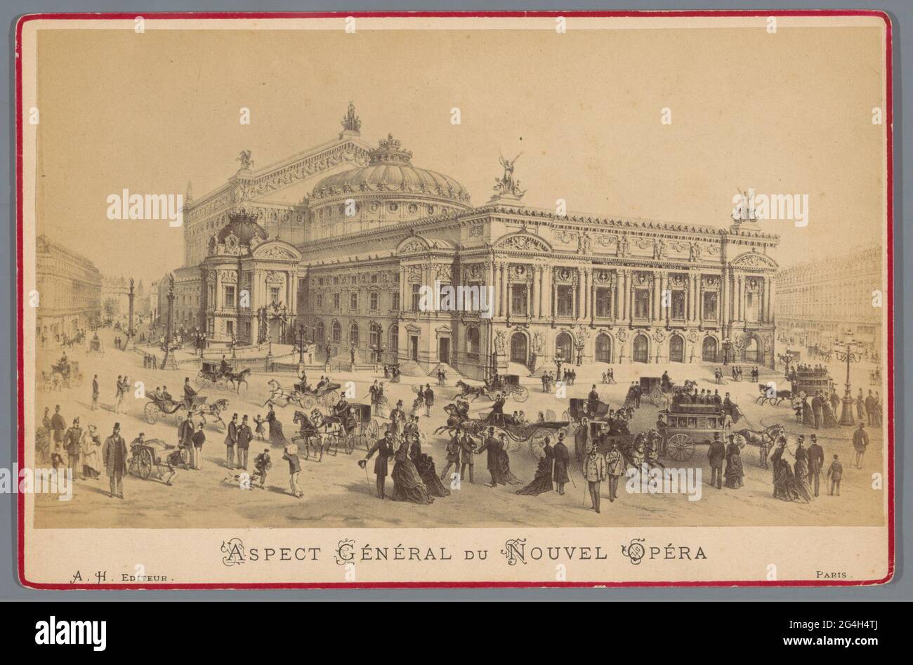 Photo Production of A Drawing, Representing An Exterior of the Opera ...