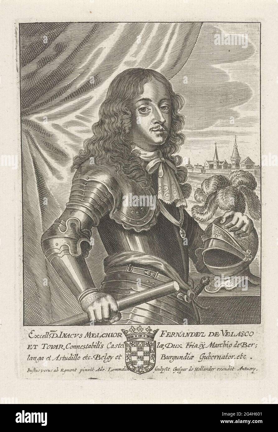 . Portrait of Inacho Melchior Ferdinand de Velasco, Konstabe van ...